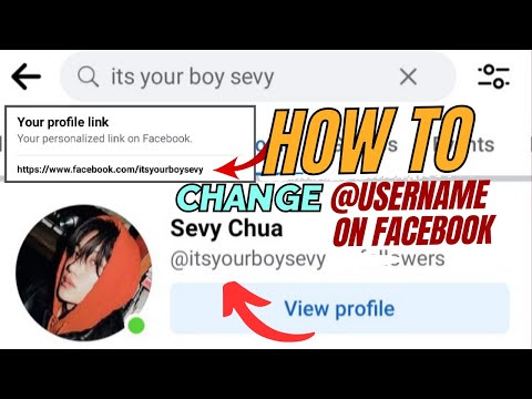 How to Change Facebook profile link and Facebook username | 1 minutes Quick Tutorial