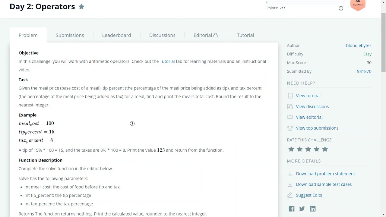 HackerRank Solution #HackerRank