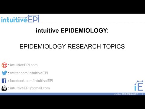 intuitive EPI - Epidemiology research topics