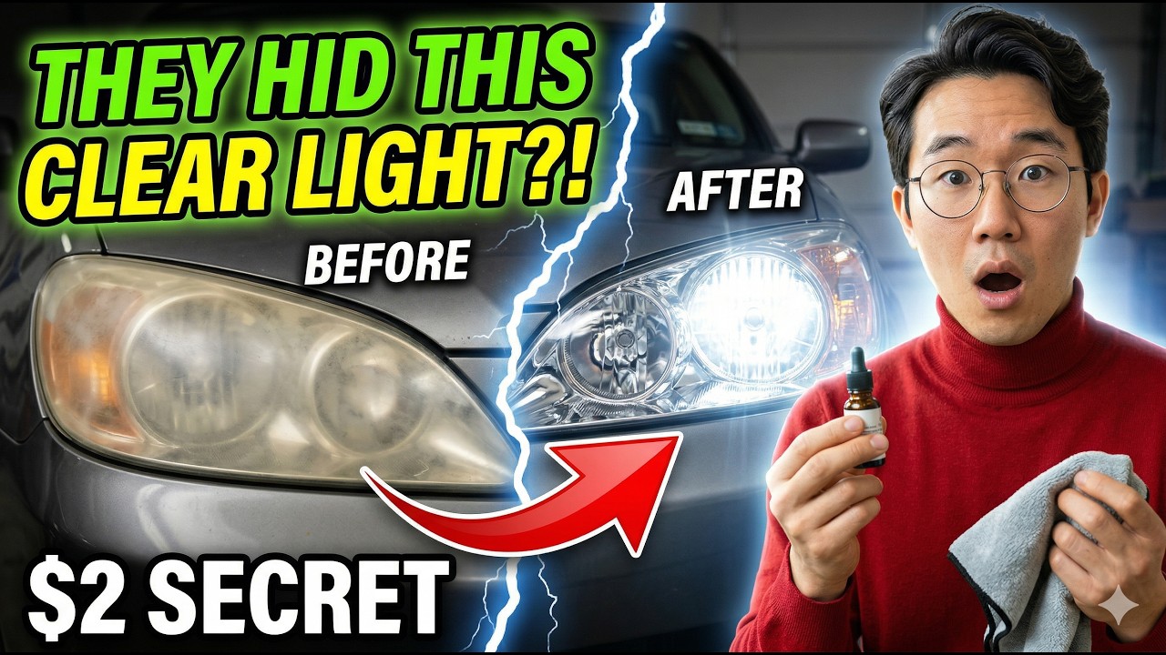 $2 Liquid CLEARS Foggy Headlights FOREVER — Mechanics PRAY You Never See This