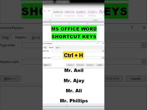 How to replace prefix MR from names in MS Word?