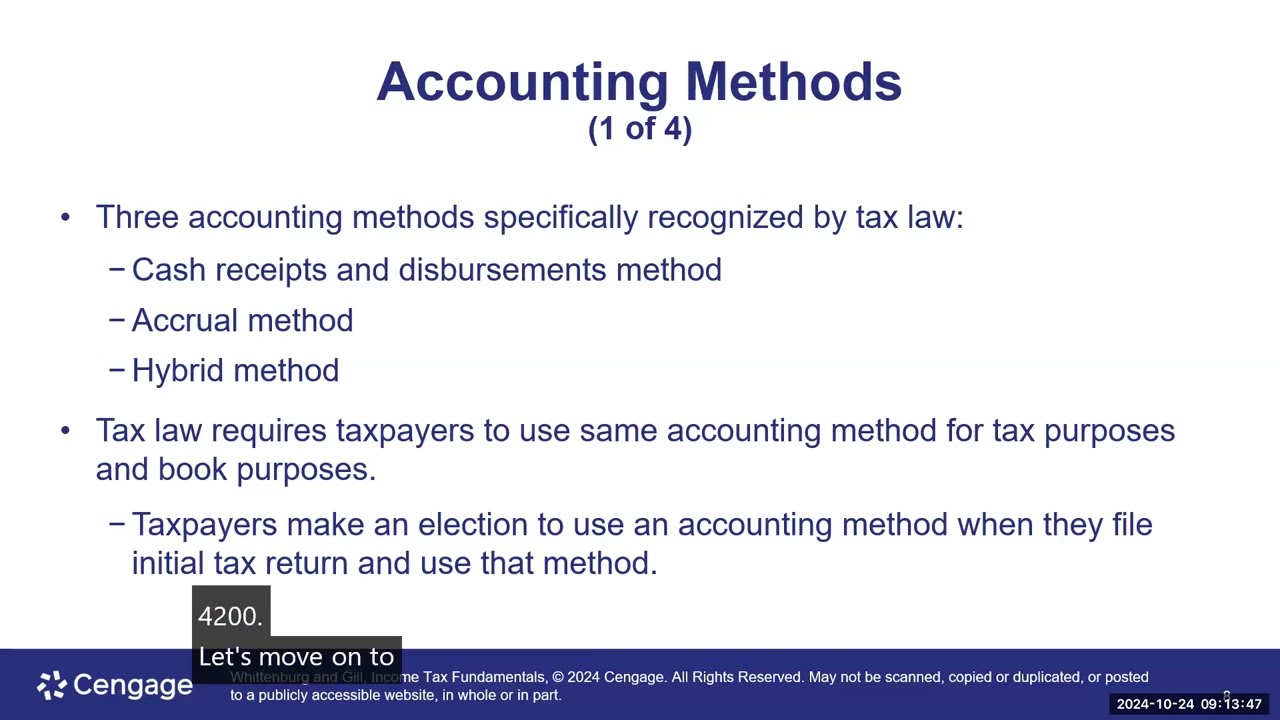 Chapter 6 PPT Lecture   Accounting Periods and Other Taxes