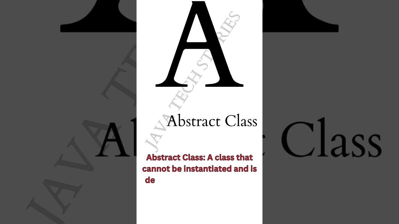 Abstract Class in Java