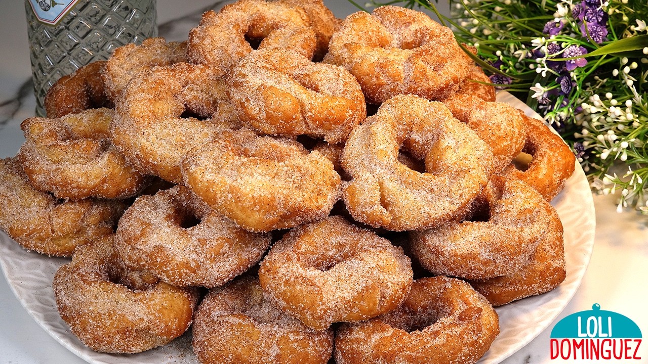 The Famous Four-Tablespoon Doughnuts. A very old and traditional recipe - SWEETS - DESSERTS
