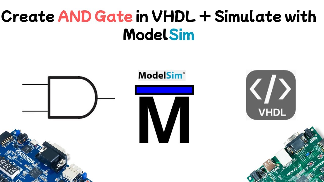 Create AND Gate in VHDL + Simulate with ModelSim