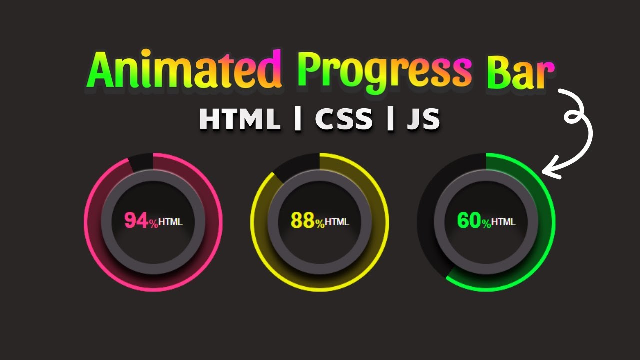 Create a Dynamic Circular Progress Bar with HTML, CSS & JavaScript | Easy Step-by-Step Guide!