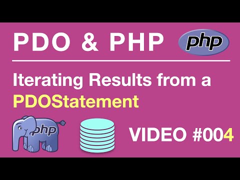 Learn PDO | PHP MySQL | Iterating Results Using PDOStatement 004 Tips from the Self Taught ...