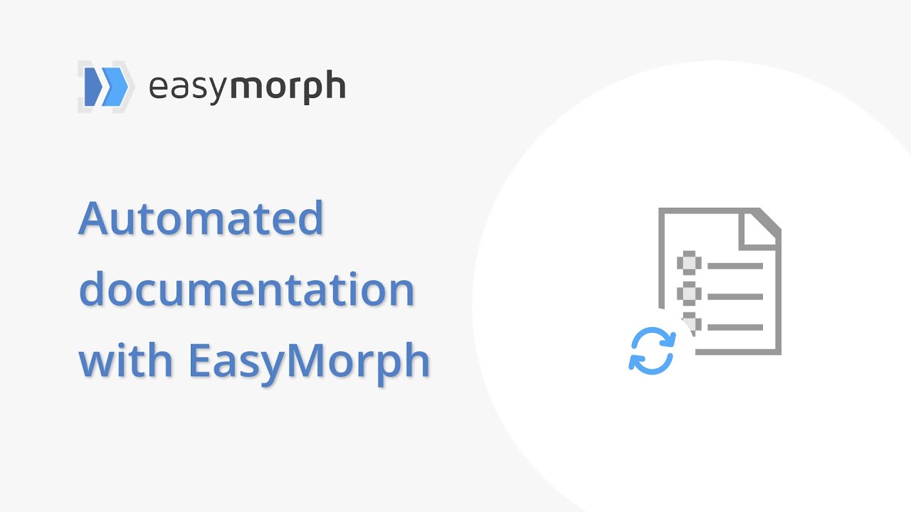 Automated ETL documentation generation with EasyMorph