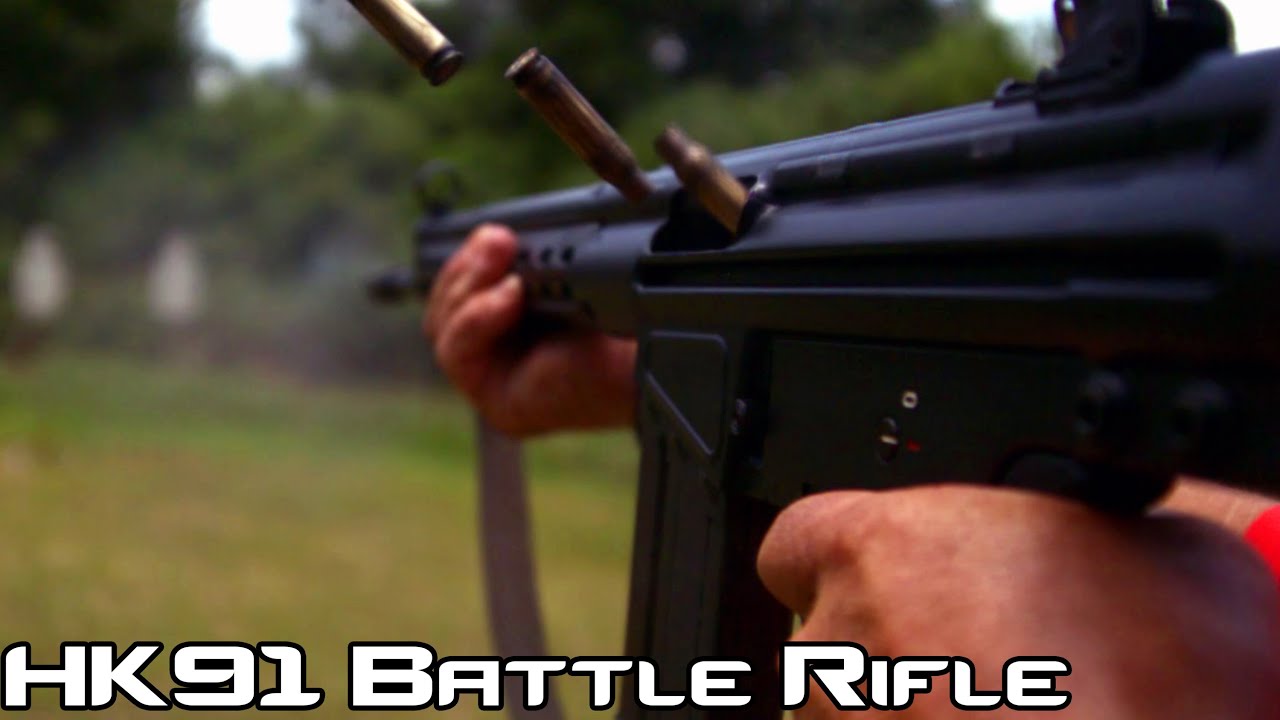 H&K 91 .308 Battle Rifle! (Semi-Auto H&K G3) | Super Slow-Mo 4K