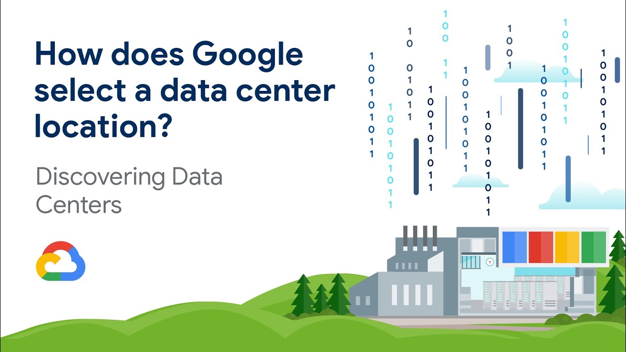 How does Google select a data center location?