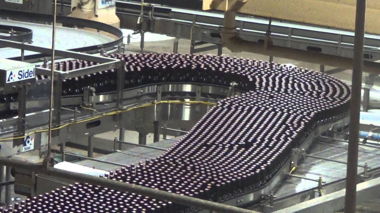 Room inside the Budweiser Brewery where they bottle the Beer.  Saturday 6/14/14