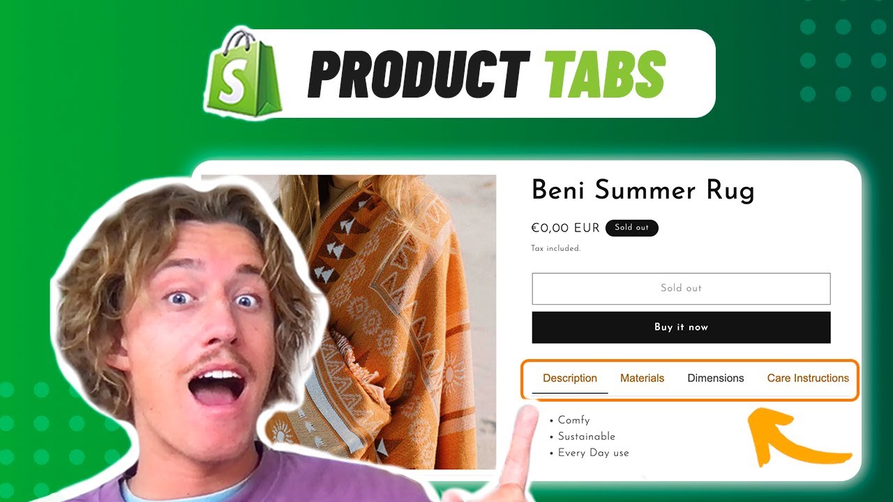 Product Page Tabs | Shopify Store Design 2025