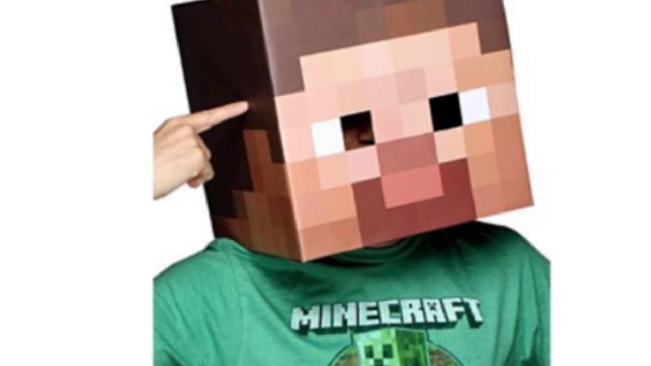 Minecraft 12 Steve Head And Sword Costume (Toy)