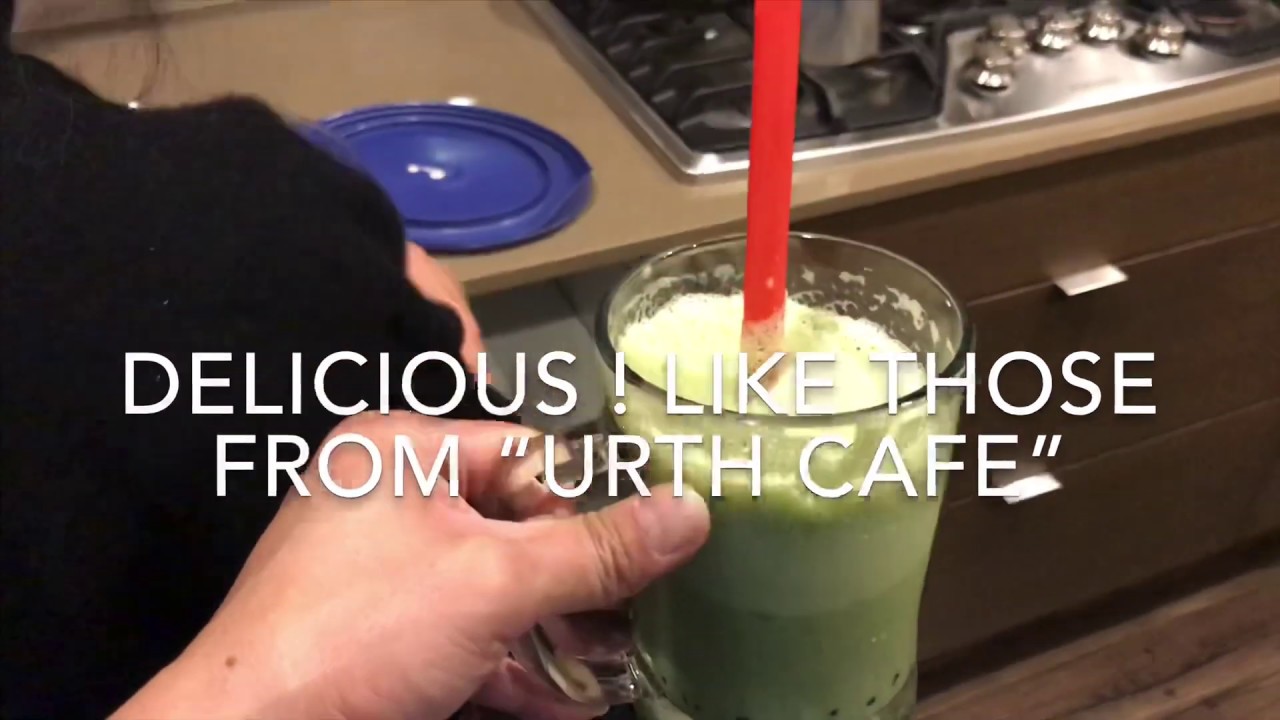 How to make matcha latte (milk green tea) with tapioca (boba) very delicious