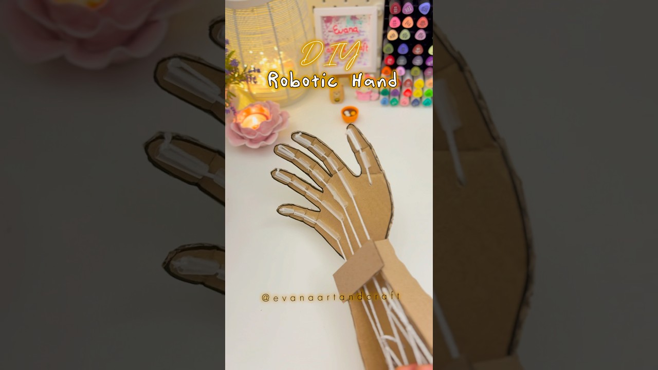 robot hand DIY | Robotic arm out of cardboard