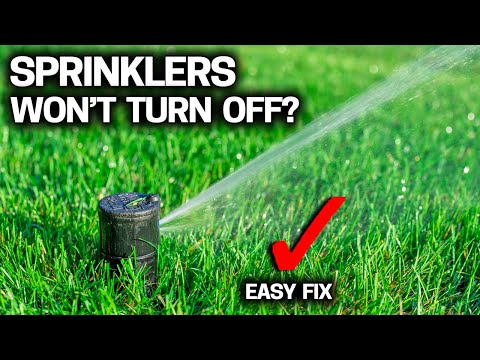 How to FIX A STUCK INGROUND SPRINKLER that won't turn off