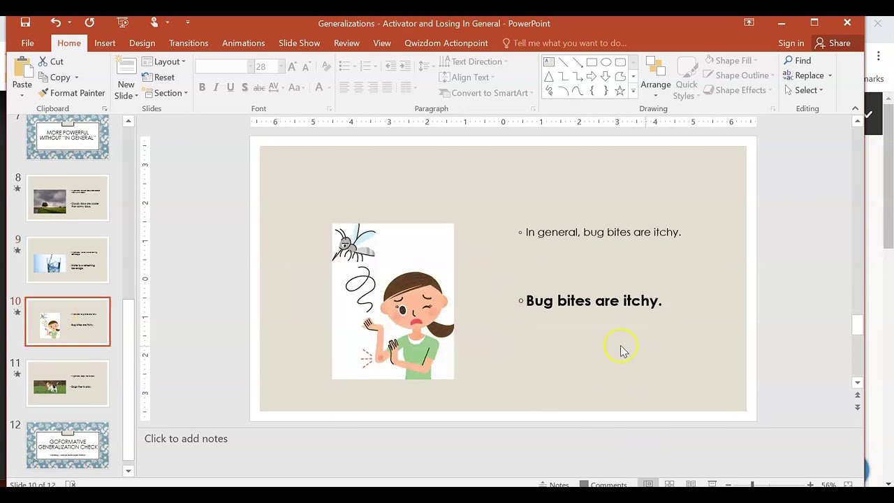 Generalizations Based on Text Evidence - Modeled