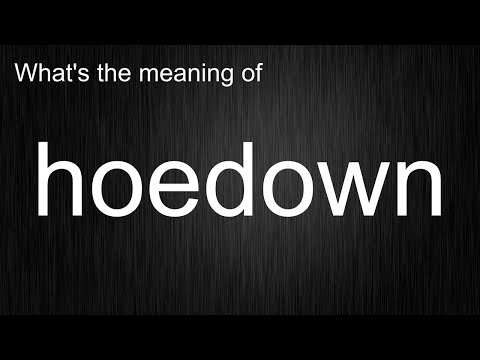 No Sweat English Pronunciation! hoedown Word Usage and Pronunciation Lesson Overview!