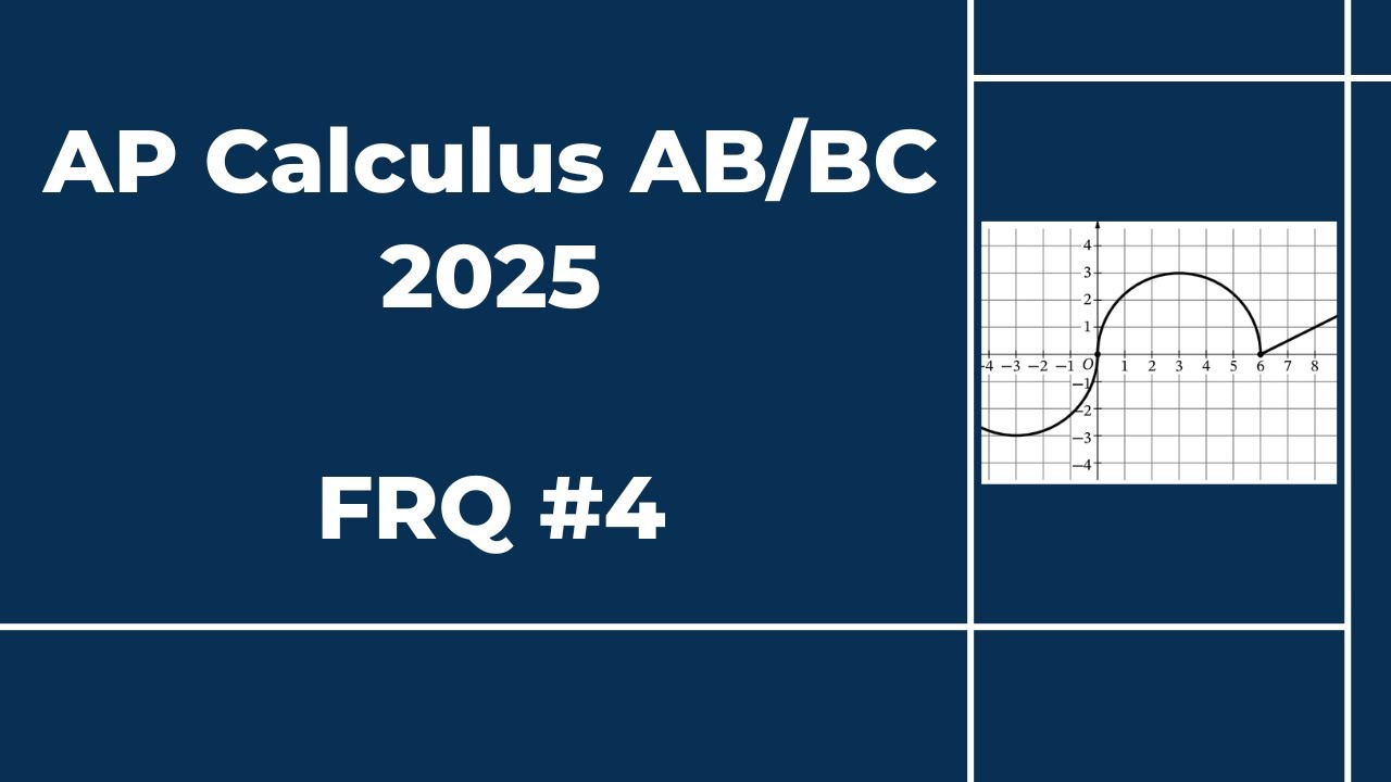 2025 AP Calculus AB/BC Free Response #4