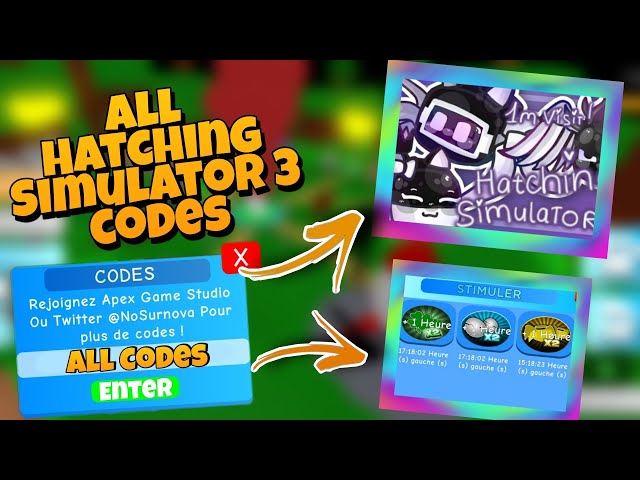 Roblox Hatching Simulator 3 Codes (August 2023): Free Boosts and more