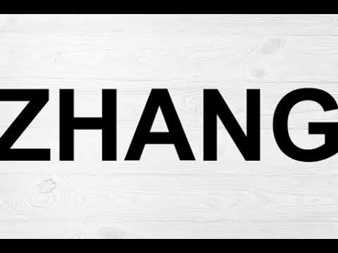 How To Pronounce Zhang