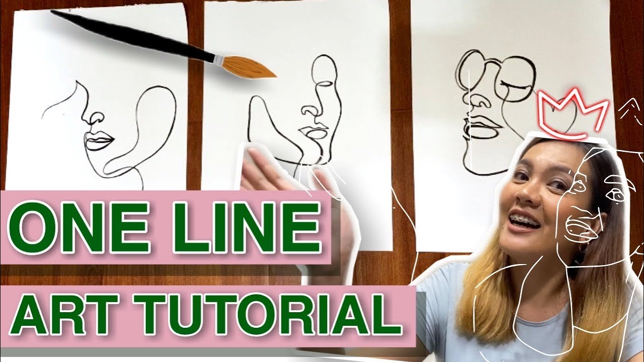 ONE LINE ART TUTORIAL | DIY Line Art | Taglish