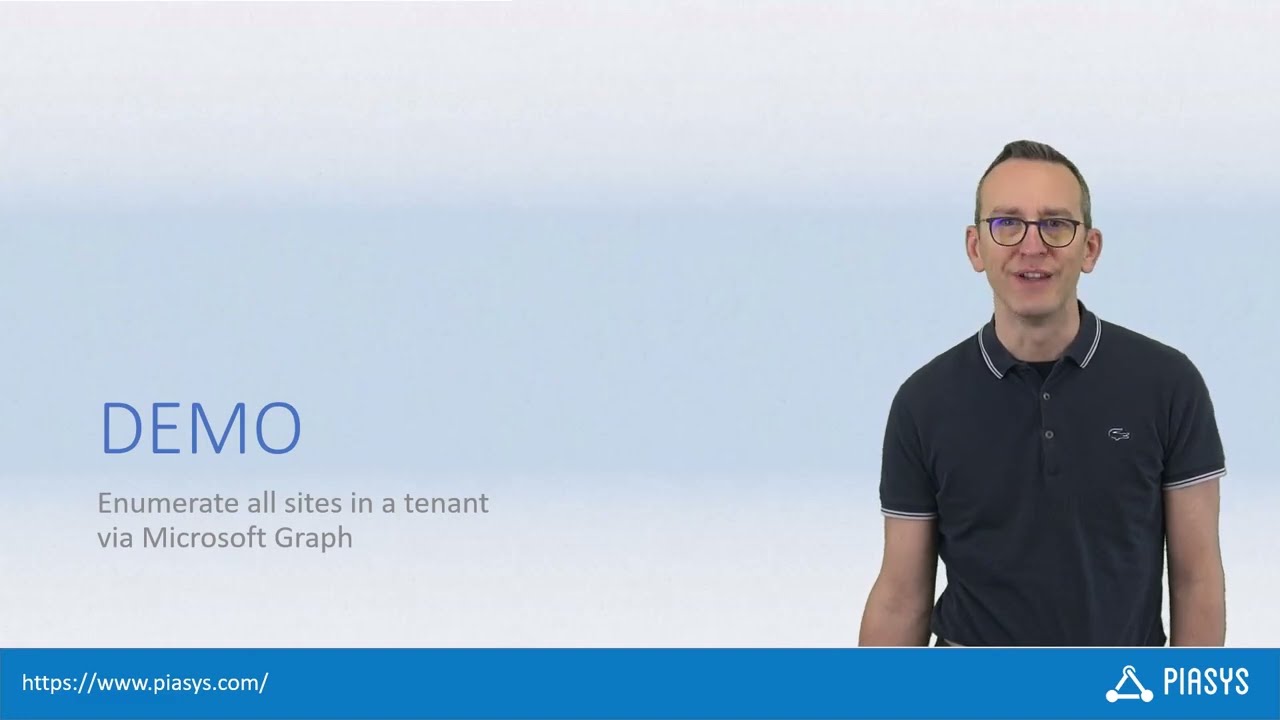 Episode #249 - List all the Sites of a tenant via Microsoft Graph