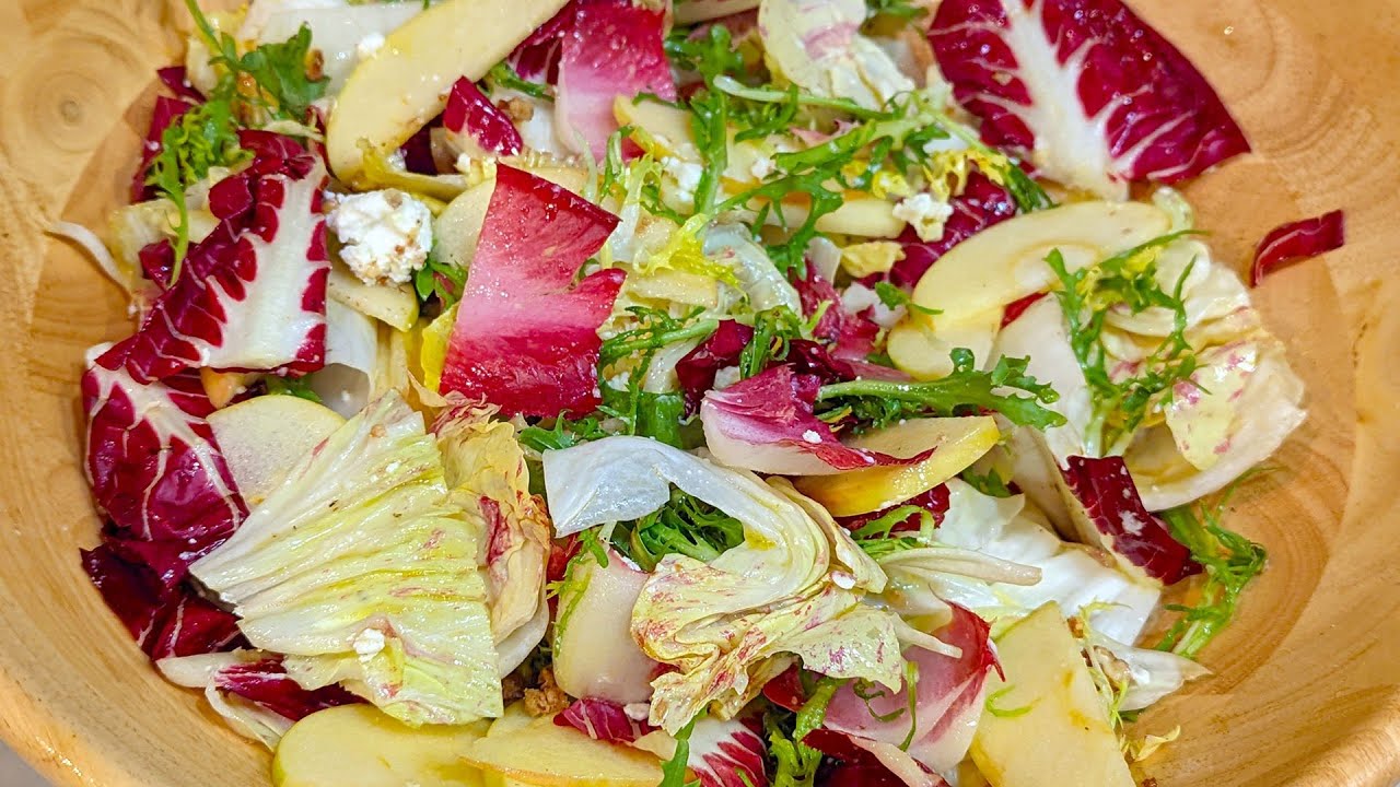 How to Make Apple Salad with Arugula, Goat Cheese and Candied Pecans | Chris Bianco