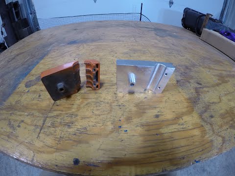 Fabricating a new bracket for a Husqvarna 245R brush cutter