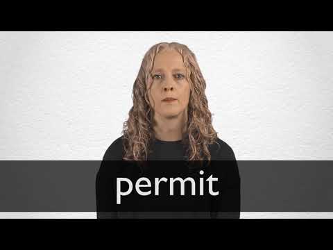 PERMIT definition and meaning | Collins English Dictionary