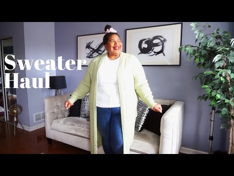 PLUS SIZE SWEATERS THAT ARE CUTE AF | AND I GET DRESSED HAUL