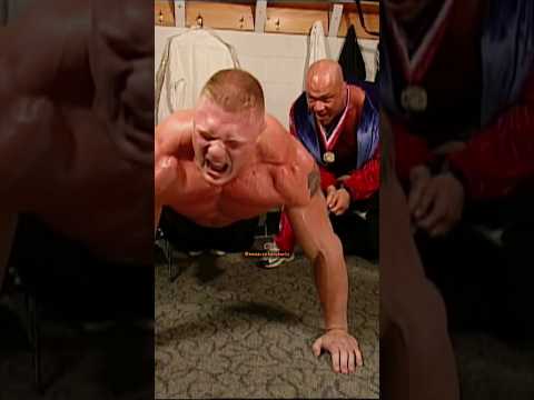 Brock Lesnar got FOOLED by Kurt Angle #brocklesnar #kurtangle #therock #pushups #wwe #ufc #jre