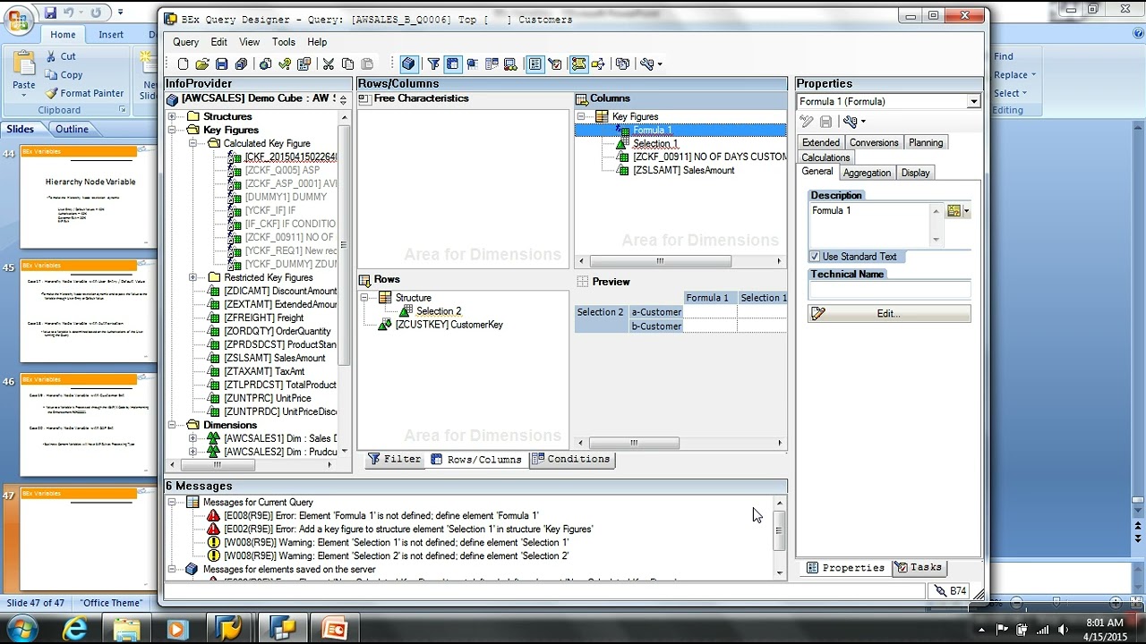 Day26 SAP BW: Bex Query Designer Revision