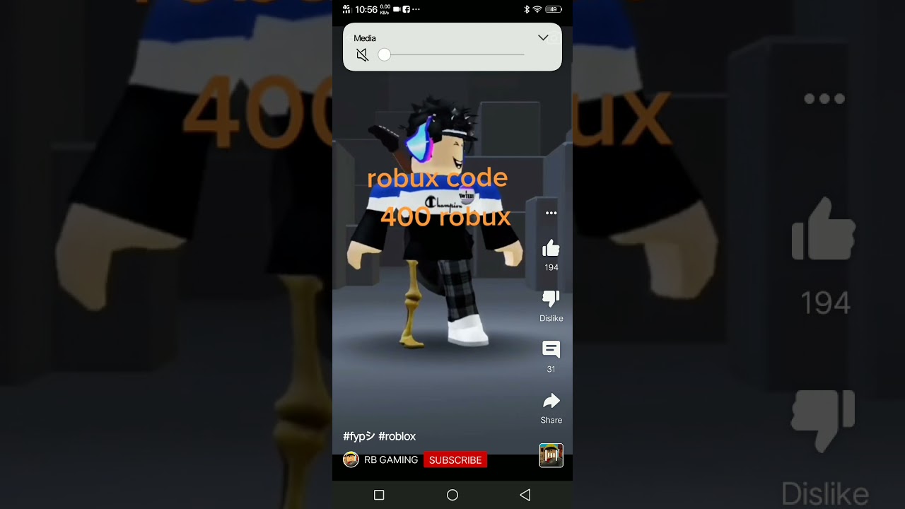 400 Robux Code