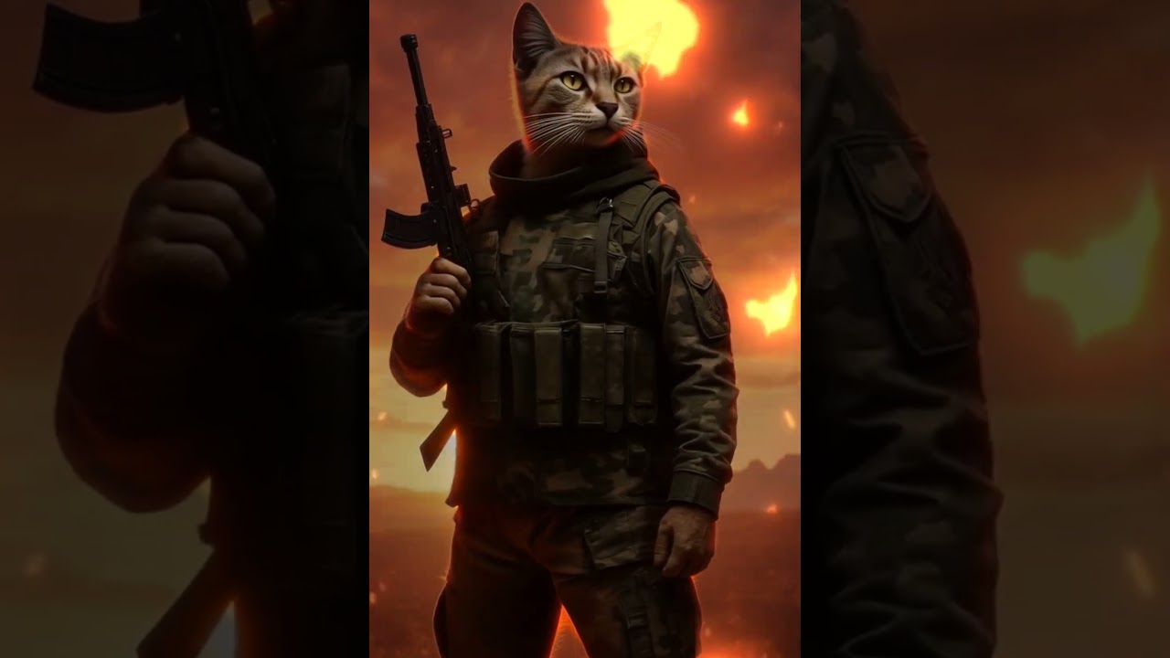Cat war ☠️😯 #catvideos #cat #catwar