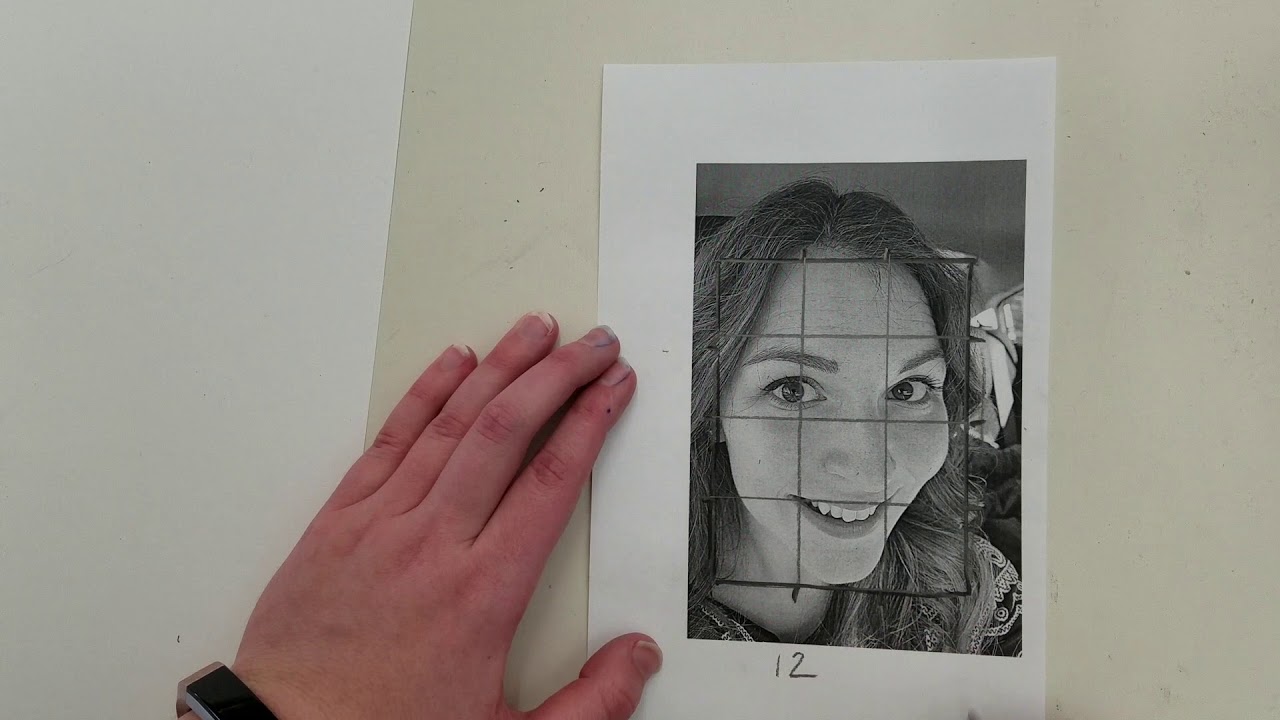 Grid Drawing Portrait (Simple)