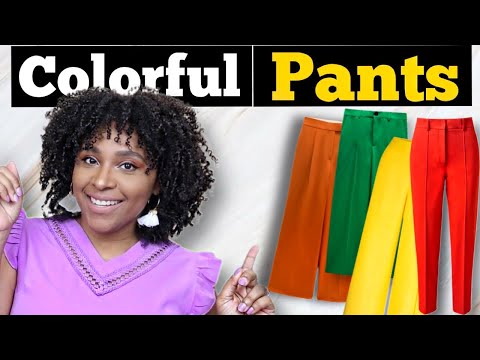 HOW TO STYLE COLORED PANTS | COLORFUL OUTFIT IDEAS