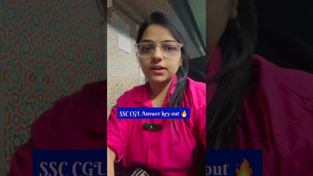 SSC CGL 2025 Tier-1 Answer Key Out 🔥 My Score - 120.5 😕 #ssc ✅#motivation