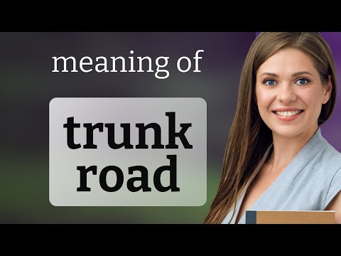 Trunk road • TRUNK ROAD meaning