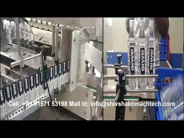 Single Side Sticker Labeling Machine - 90 Bpm water Bottle Sticker ...