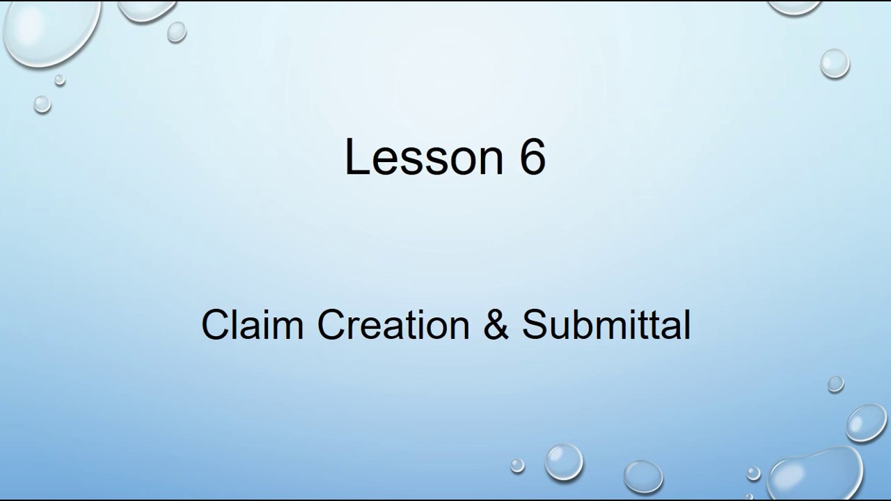 Medical Claim Creation & Submittal