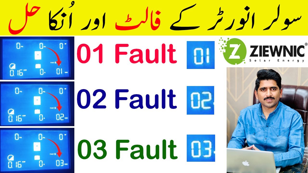 Inverter Fault Code & Sollution | Ziewnic Inverter Fault 01 | Inverter Fault 02 | Inverter Fault 03