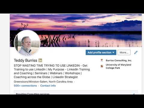 Adding a Banner Image to your LinkedIn Profile