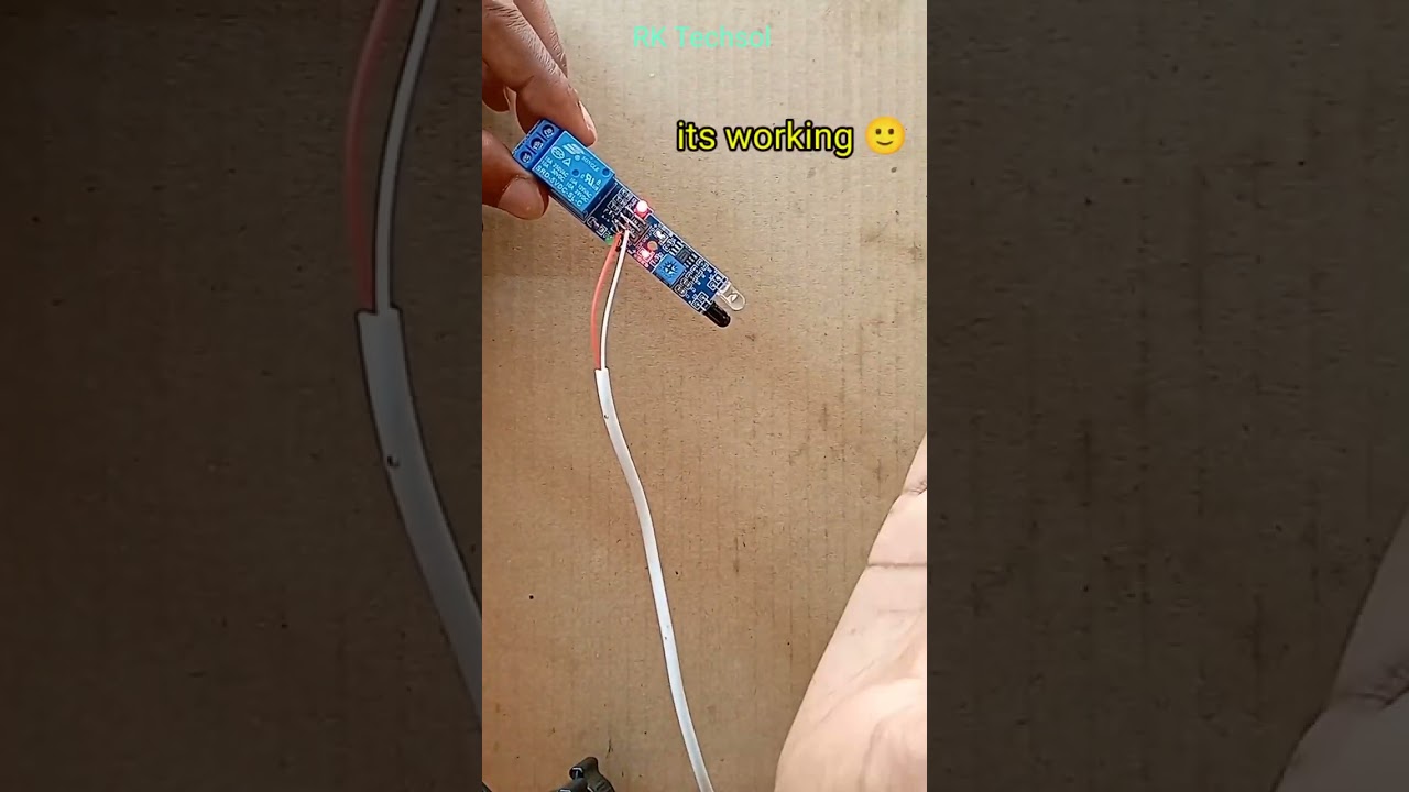 how to work Relay Module or IR Proximity Sensor 😱😱#shorts #youtubeshorts #experiment