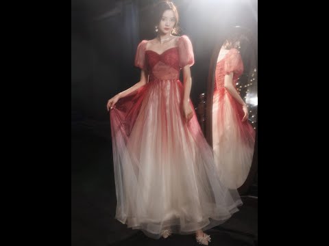 Wine Red Maxi Prom Dress Unique Lady Plus Size Party Dress
