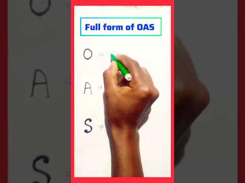 full form of OAS #fullform #shorts #short