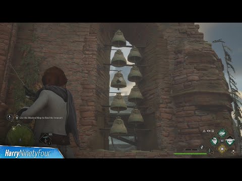 Hogwarts Legacy - Musical Map Treasure Location Guide (Solved by the Bell Side Quest)