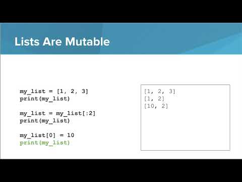 Intro Python- Lists