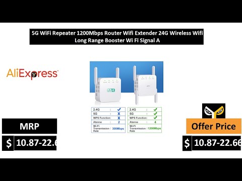 5G WiFi Repeater 1200Mbps Router Wifi Extender 24G Wireless Wifi Long Range Booster Wi Fi Signal A