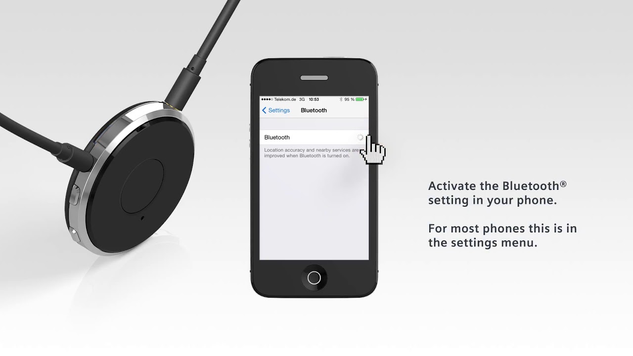 pairing siemens easytek with ios phone